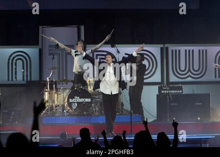 The Radiators performing at the Countdown Spectacular in the Acer Arena ...