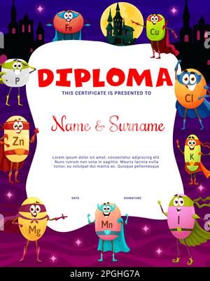 Cartoon phosphorus superhero micronutrient character. Vector flying P ...