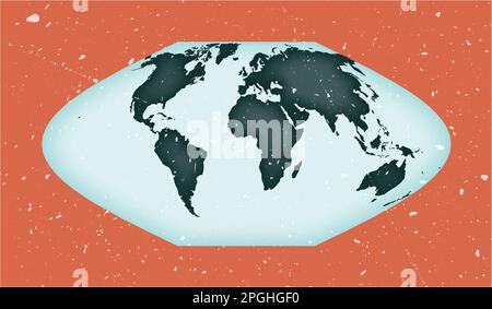 World Map Poster. McBryde-Thomas flat-polar quartic pseudocylindrical ...