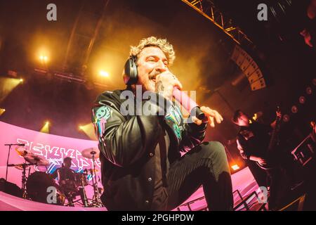 Copenhagen, Denmark. 21st, March 2023. The German electronicore band ...