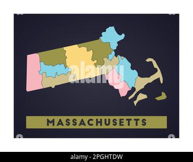 Massachusetts state map. US state map. Massachusetts outline symbol ...