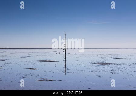 The Maypole, one of very few landmarks on the Broomway, one of the UK's ...