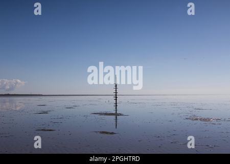 The Maypole, one of very few landmarks on the Broomway, one of the UK's ...