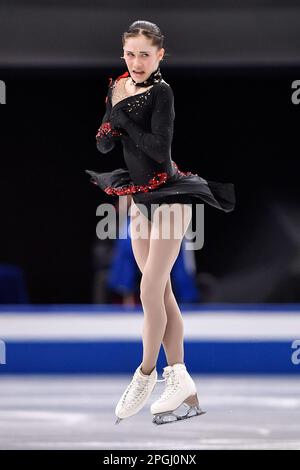 Isabeau Levito competes during the women's short program at the U.S ...