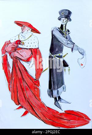 Illustration by Charles Ricketts. Illustration from book "A House of ...