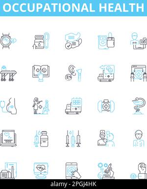 Working environment concept, occupational health, injury prevention ...