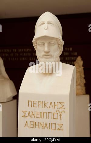 Pericles statue at athens war museum Stock Photo - Alamy