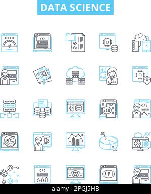 Reports line icons signs set. Design collection of Records, Surveys, Findings, Evaluations ...