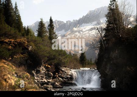 Landscapes from beautiful Val di Fumo, Trentino, Italy Stock Photo - Alamy