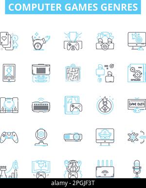 computer simulation of building icon vector outline illustration Stock ...