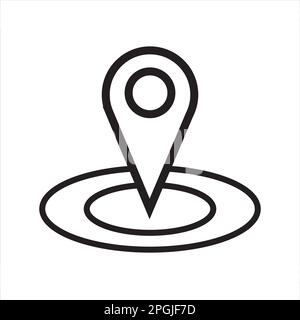 Map Icon Location Symbol Stock Photo - Alamy