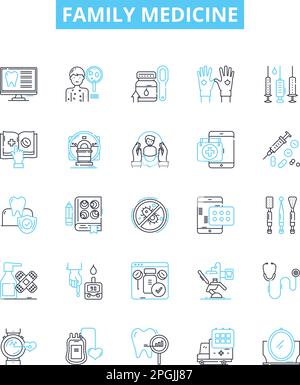 Pediatrics line vector icons and signs. Childhood, Infant, Toddler ...