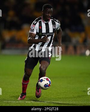 Grimsby Town’s Josh Emmanuel during the Sky Bet League Two match at the ...