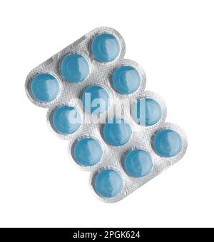 Cough Drop with Package Isolated on White Stock Photo - Alamy