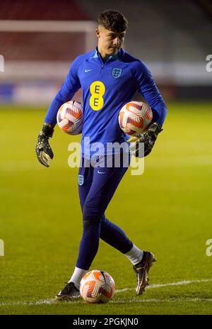 England goalkeeper Tommy Simkin during the UEFA European Under-19 ...