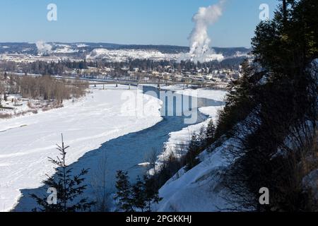 Quesnel, Canada. 09th Mar, 2023. The entrance of Baker Creek with the ...