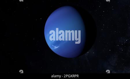 Space probe flying to Neptune. Space exploration Stock Photo - Alamy