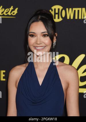 Alexa Barajas arriving to Showtime's "Yellowjackets" Season 2 World ...