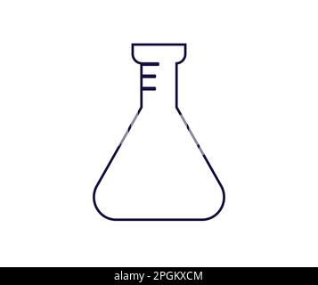 erlenmeyer flask to scientific experiment lab Stock Vector Image & Art ...