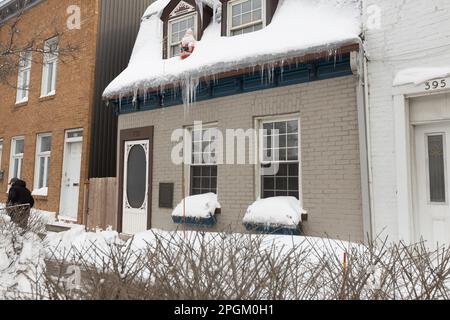 The house where famous Quebec singer Alys Robi grew up is pictured on ...