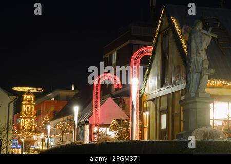Christmas market, Rheine, North Rhine-Westphalia, Germany, Europe Stock ...