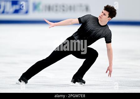 Mark GORODNITSKY (ISR), during Men Short Program, at the ISU World ...