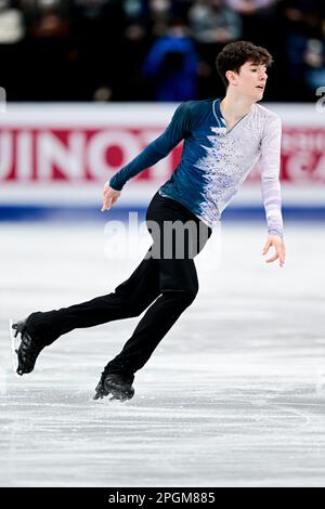 Adam HAGARA (SVK), during Men Short Program, at the ISU World Figure ...