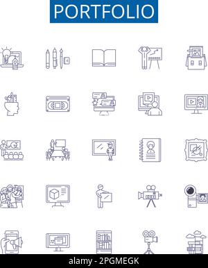Capital returns line icons collection. Profitability, Investing ...