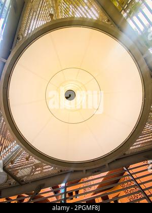 The wind tower at Masdar City in Abu Dhabi, UAE Stock Photo - Alamy