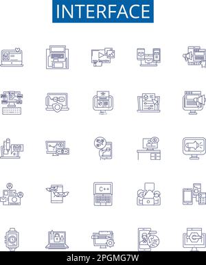 Protocol line icons collection. Standard, Procedure, Convention, Rule ...