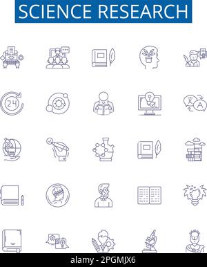 Science Icons Set . Science icons set with theory and results symbols ...