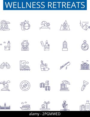 Rejuvenation line icons collection. Renewal, Revitalization, Rebirth ...