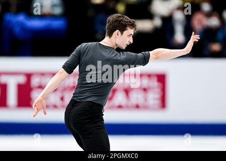 Graham NEWBERRY (GBR), during Men Short Program, at the ISU World ...