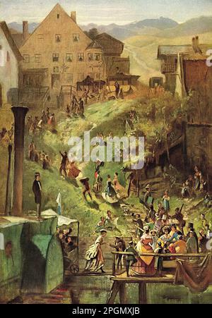 Spitzweg Carl - Ankunft in Seeshaupt - German School - 19th Century ...