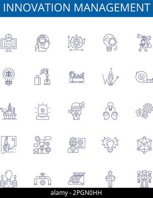 Visionary line icons collection. Innovation, Imagination, Dreamer ...