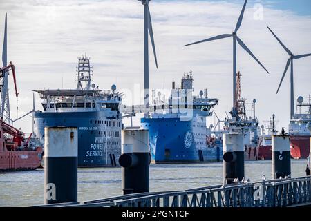Offshore working vessels, Buss Terminal Eemshaven, logistics hub for ...