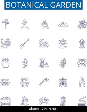 Arboretum & Flora line icons collection. Botanical, Habitat, Foliage ...