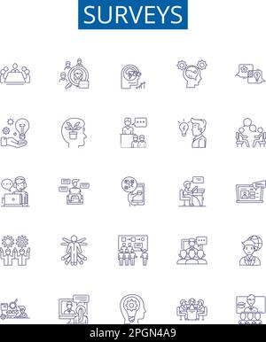 Assessment line icons collection. Appraisal, Evaluation, Analysis ...