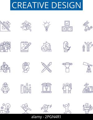 Inventive line icons collection. Innovative, Creative, Resourceful ...