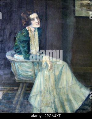 Wolfthorn Julie - Portrait of Hedda Eulenberg - German School - 19th ...