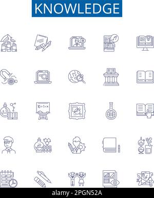 Understanding line icons collection. Comprehension, Empathy, Perception ...