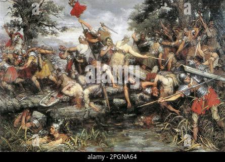 Leeke Ferdinand - Fight During the Retreat of Germanicus (Sketch Stock ...