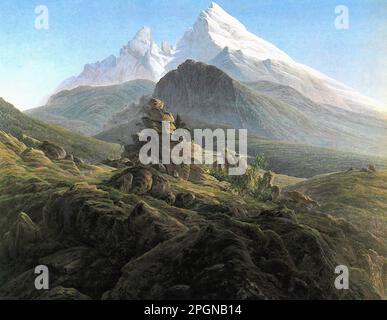 Caspar David Friedrich - The Watzmann Stock Photo - Alamy