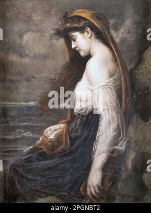 Papperitz Georg - Grief - German School - 19th Century Stock Photo - Alamy