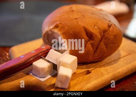 Complimentary Loaf of Bread given at the bar Stock Photo - Alamy