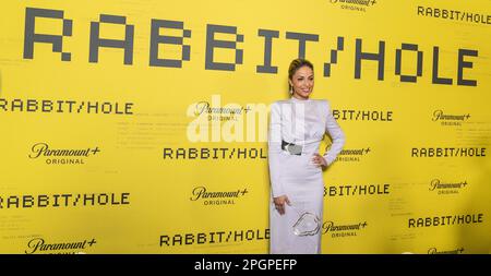 Meta Golding wearing dress by Bahareh Ardakani for ArdAzAei attends ...