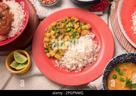 Cau cau mondongo a la italiana peruvian food Stock Photo - Alamy