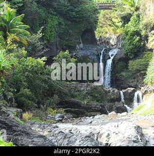 Waterfall and nature scenery from Maui, Hawaii Stock Photo - Alamy