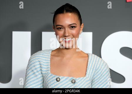 Rachel Marsh poses at the premiere of the Netflix series "Unstable ...