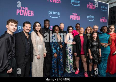 Cast attends premiere of Amazon Prime Video series The Power at DGA ...